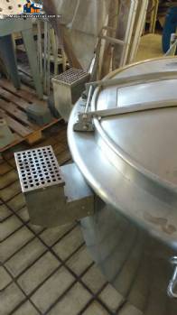 2 industrial Cauldron (or steam autogerador) 1000 gas in stainless ...